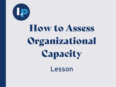 Assessing Organizational Capacity - LION Publishers